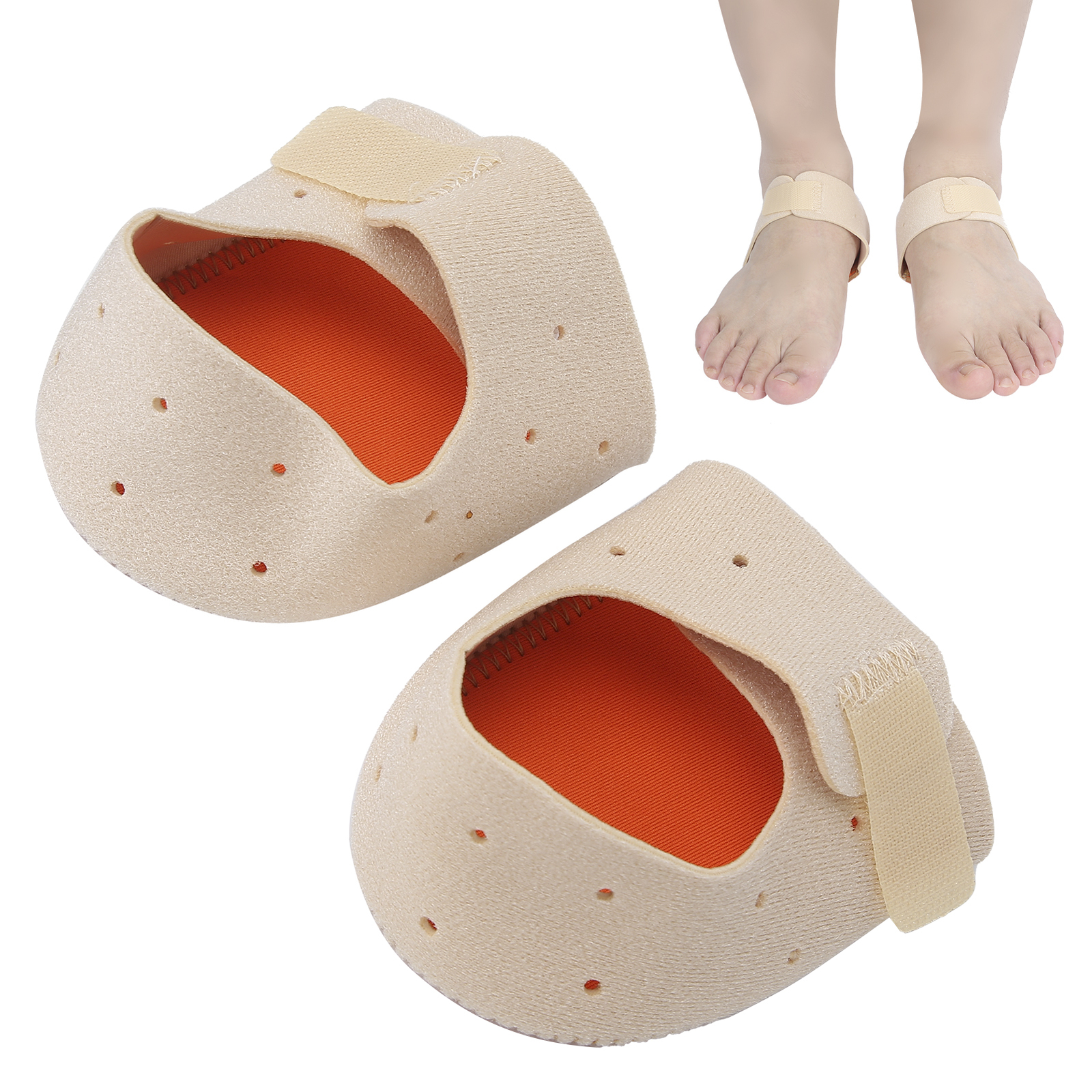 2Pcs Breathable Heel Protectors Plantar Fasciitis Heel Support Pads ...