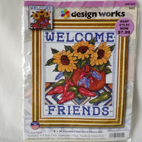 Design Works Cross Stitch Kit Southwest Welcome Friends | eBay
