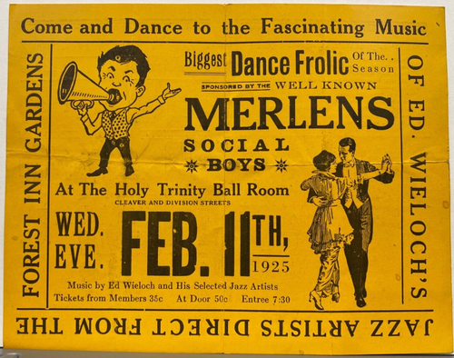 1925 Merlens Social Boys Holy Trinity Ball Room Forest Inn Gardens ...