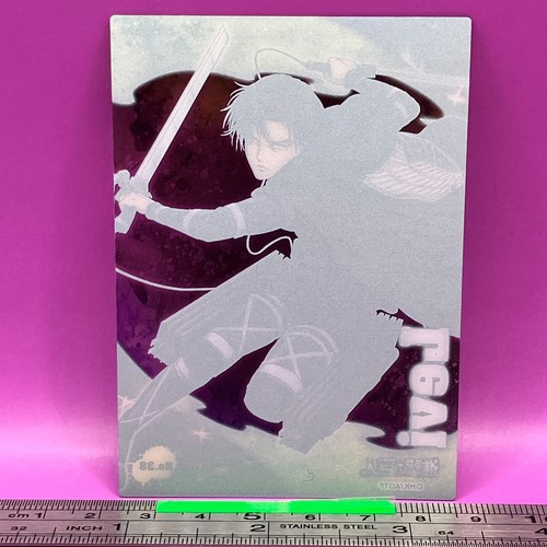 Levi Ackerman 38 Attack on Titan Wafer Card AOT TCG Japanese #145 | eBay