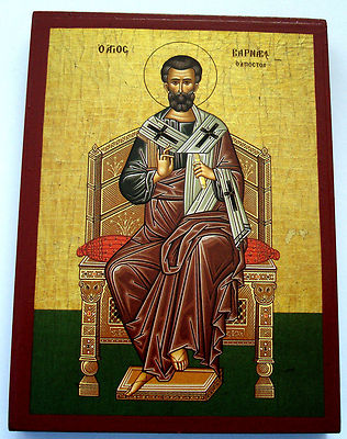 St.BARNABAS Heilige Apostel Ikone Icon Icone Saint Barnabé Icono икона ...