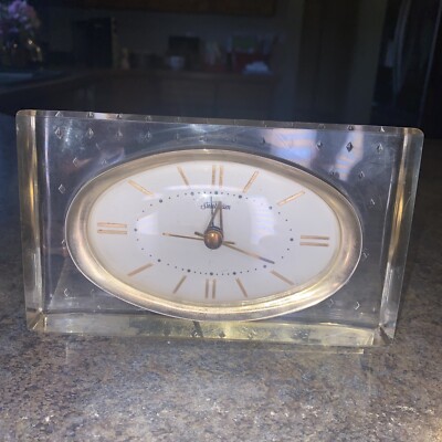 Vintage MCM Atomic Lucite Sunbeam Electric Alarm Clock | eBay