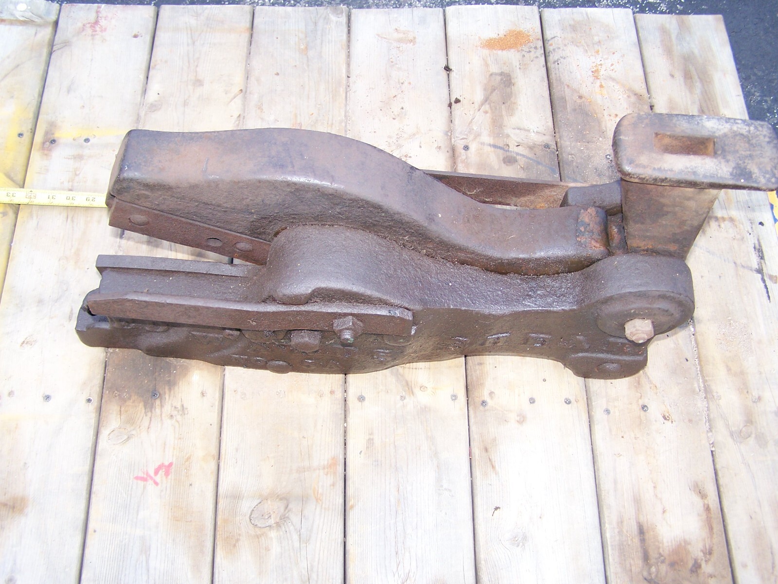 EDWARDS #5 Alligator Metal Shear Blacksmith Tool Farm Primitive Hit ...