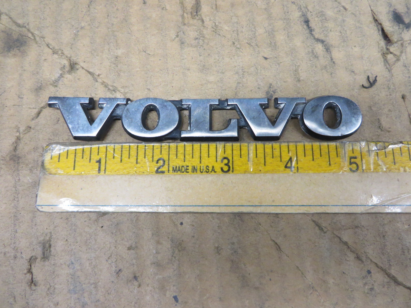 VOLVO EMBLEM ORNAMENT " VOLVO " OEM METAL BRUSHED FINISH | eBay
