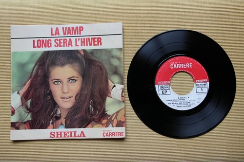 Vinyle Super 45 Tours EP Sheila long sera l'hiver CARRERE sans ...