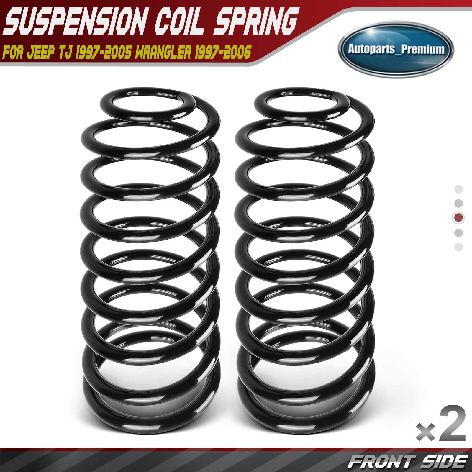 2x Coil Springs Set for Jeep TJ 1997-2005 Wrangler 1997-2006 Front Left ...