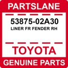 53875-02A30 Toyota OEM Genuine LINER FR FENDER RH | eBay Australia