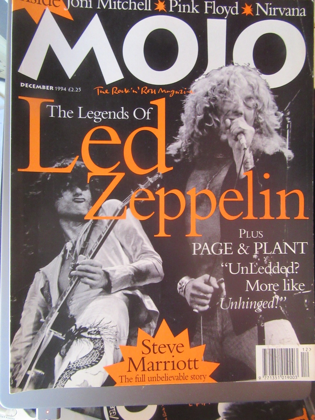 Led Zeppelin MOJO Magazine Steve Marriott Dec 1994 | eBay