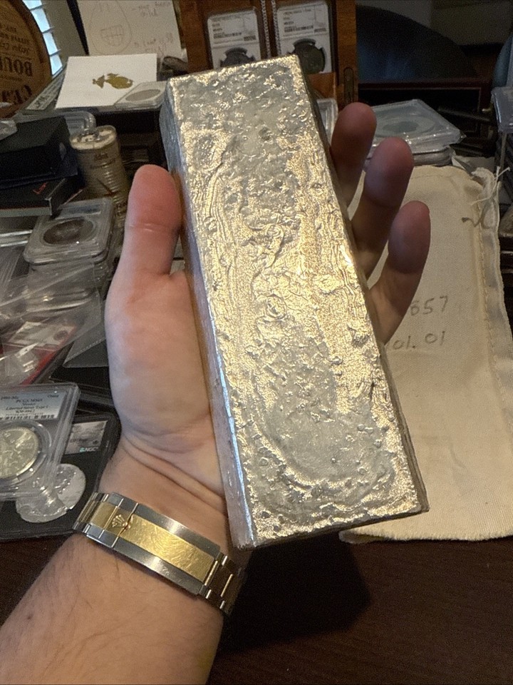 Vintage 1985 Homestake Mining Company 100 oz Silver Bar (101.01Oz ...