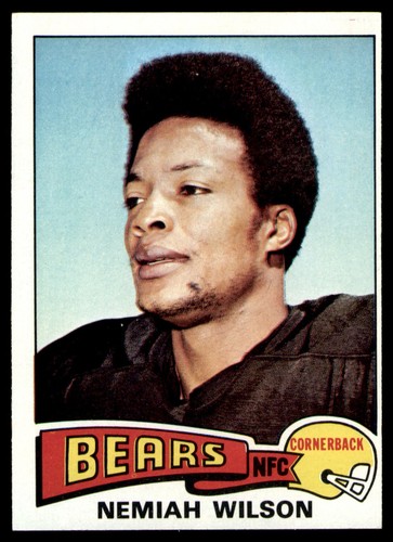 1975 Topps #252 Nemiah Wilson Chicago Bears Card | eBay