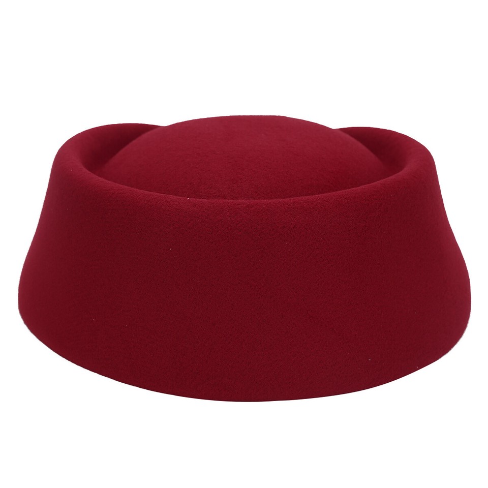 Imitation Wool Stewardess Air Hostesses Pillbox Hat Cap for Costume ...