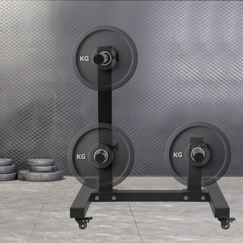 Weight Plate Rack Tree Weight Plate Storage W/Universial Wheels Weight ...
