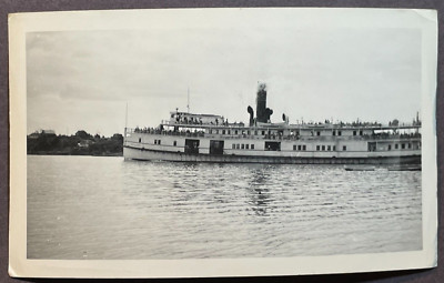 VINTAGE B&W PHOTOGRAPH OF STEAMBOAT NANTASKET FROM TRACY I. BROOKS ...
