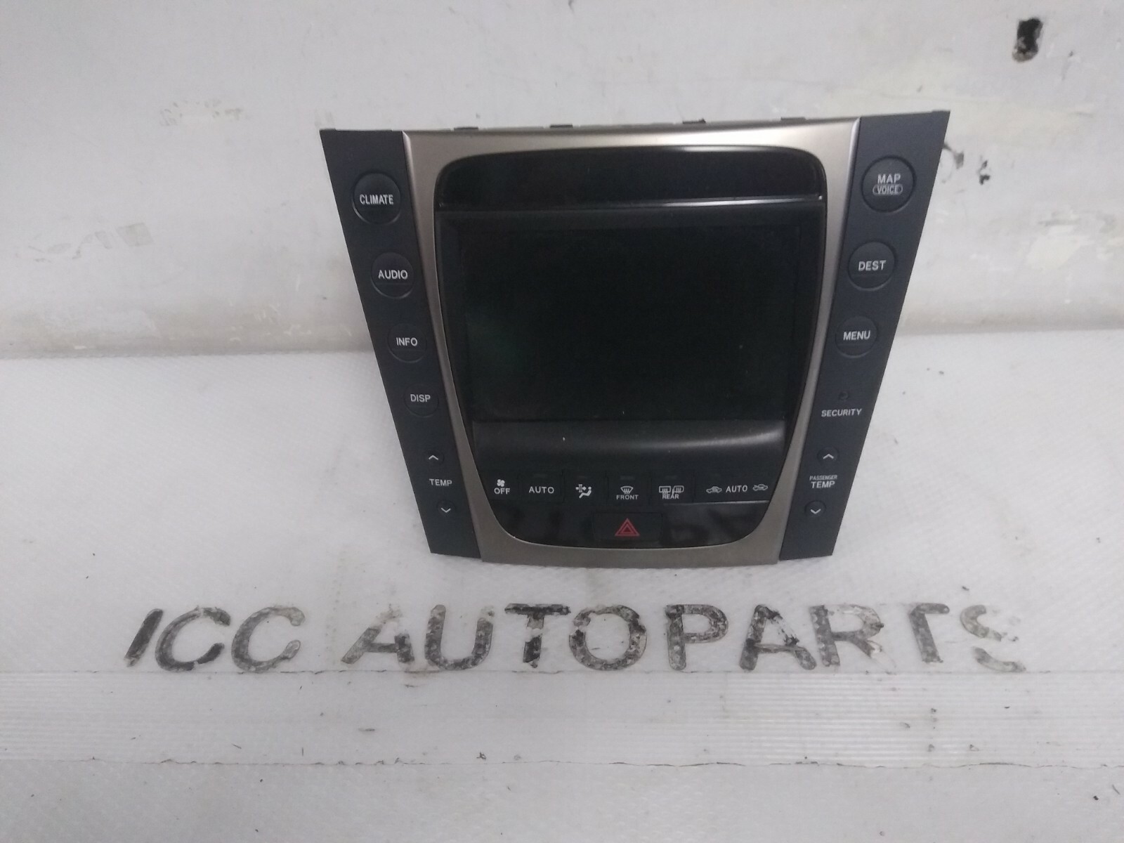 06-08 LEXUS GS300 GS350 NAVIGATION GPS DISPLAY SCREEN CLIMATE CONTROL ...