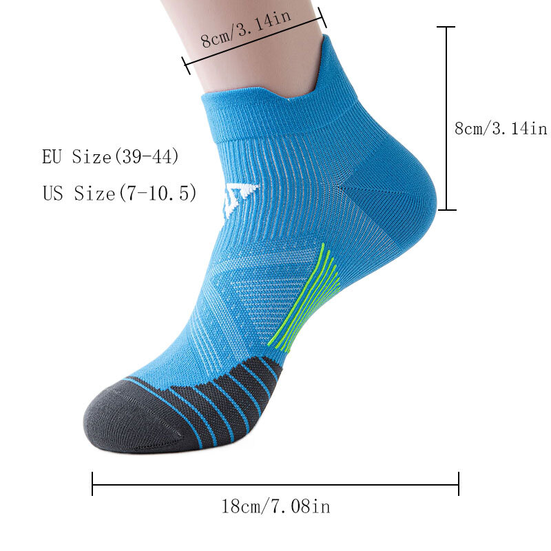 6 Pairs Compression Crew Running Socks Athletic Socks For Men With ...