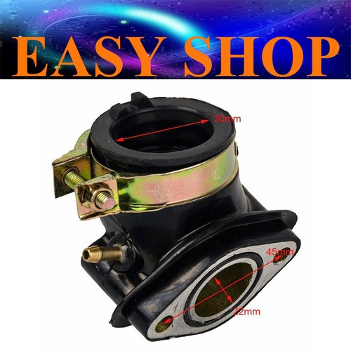 22mm Single Vacuum Port Carby Intake Manifold Pipe GY6 125cc 150cc ...