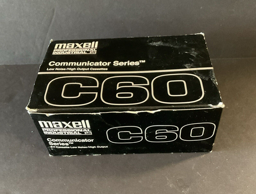 9X Maxell C60 PRO INDUSTRIAL Communicator Series & 1 UR Cassette Tape ...