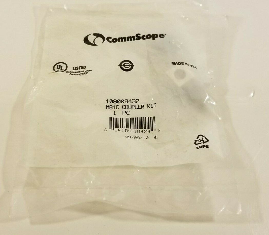 COMMSCOPE M81C Coupler Kit #108009432 – NEW in Bag | eBay