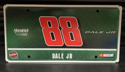 DALE EARNHARDT JR #88 NASCAR Hendrick Motorsports Metal License Plate ...