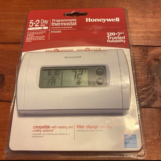 Honeywell RTH230B 5-2 Day Programmable Thermostat for sale online | eBay