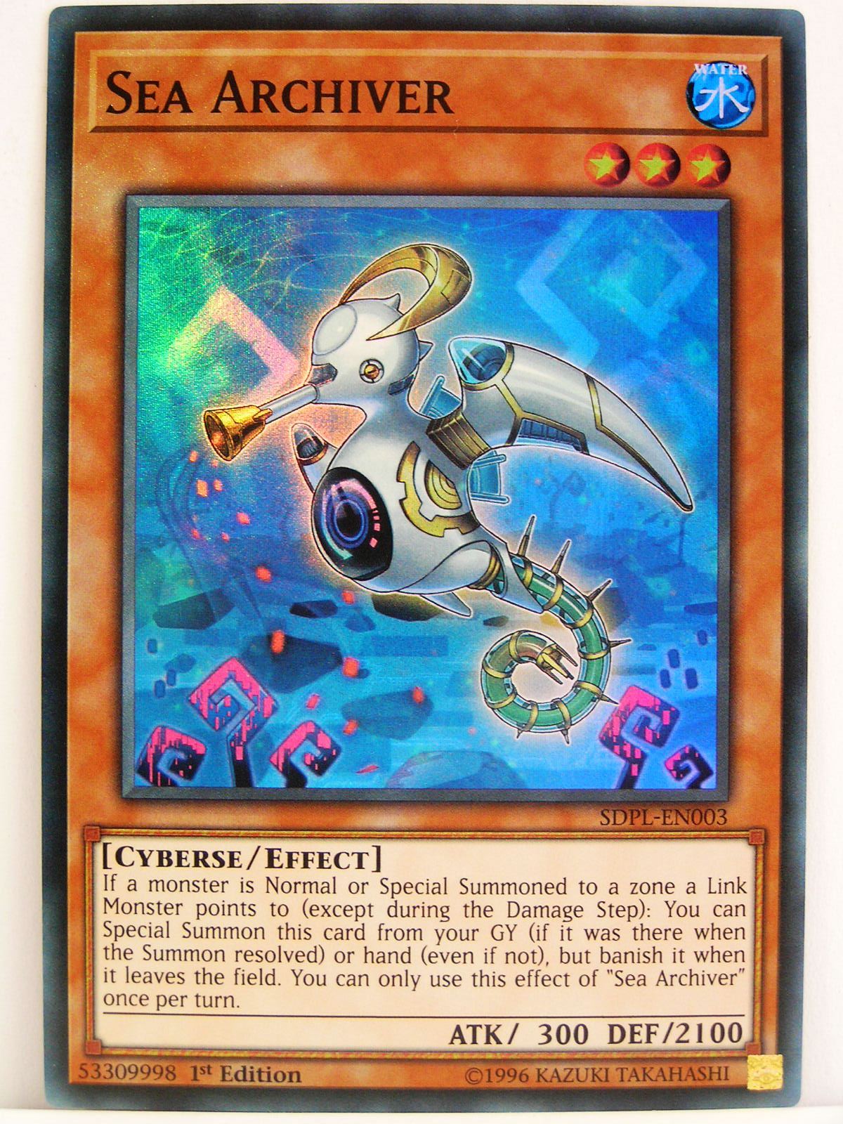 Yugioh - 1x #003 Sea Archiver - SDPL - Powercode Link Structure Deck | eBay