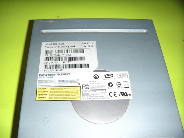 Philips & Lite-on DH-16A6L LightScribe SATA CD/DVD-RW DUAL Layer Burner ...