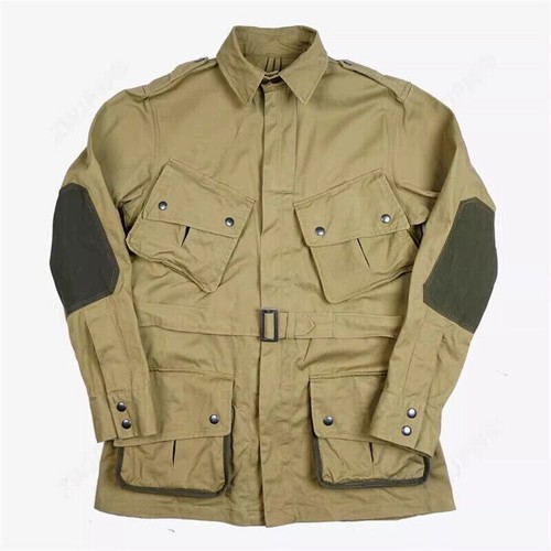 WW2 US Military Army M42 Jacket Men's Cotton Airborne Paratrooper Coat ...