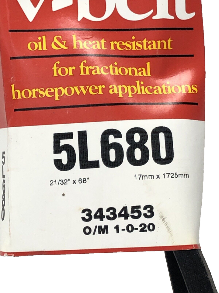 Do It Best 5L680, A-Pulley V-Belt, 21/32”x68”, new | eBay