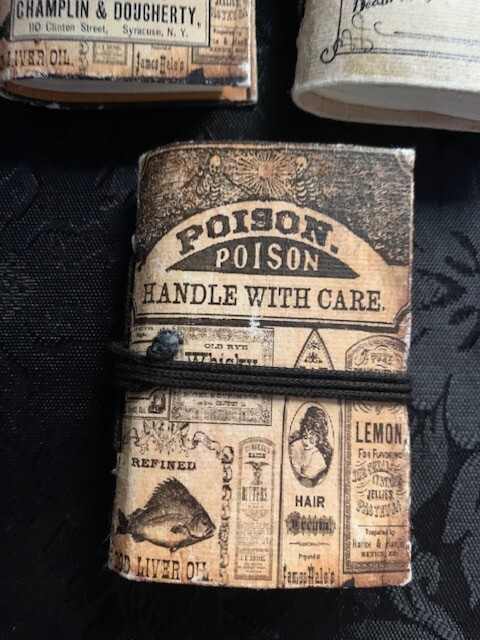 Potions Spells Vintage Artwork Mini Journal Set 3 Poison, Brain Juice ...