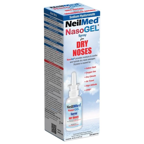 NasoGel Water Soluble Saline Nasal Gel Spray for Dry Noses by NeilMed ...