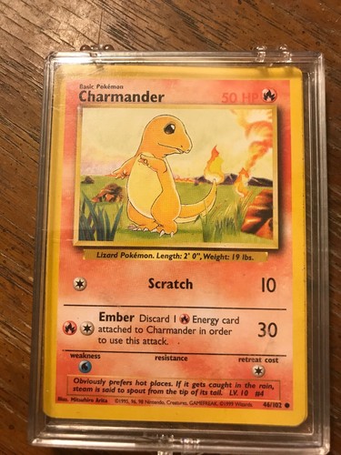 Very Rare Original 1995 Charmander Pokemon Card 46/102 (2) | eBay