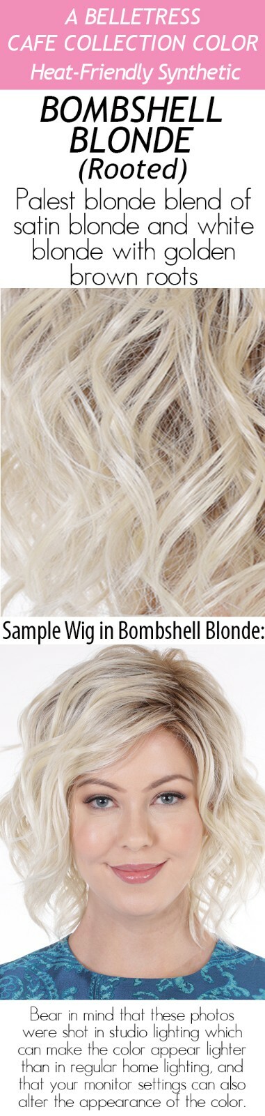 LACE FRONT MONO TOP PEERLESS TOPPER 16" or 19" by BELLETRESS, All ...