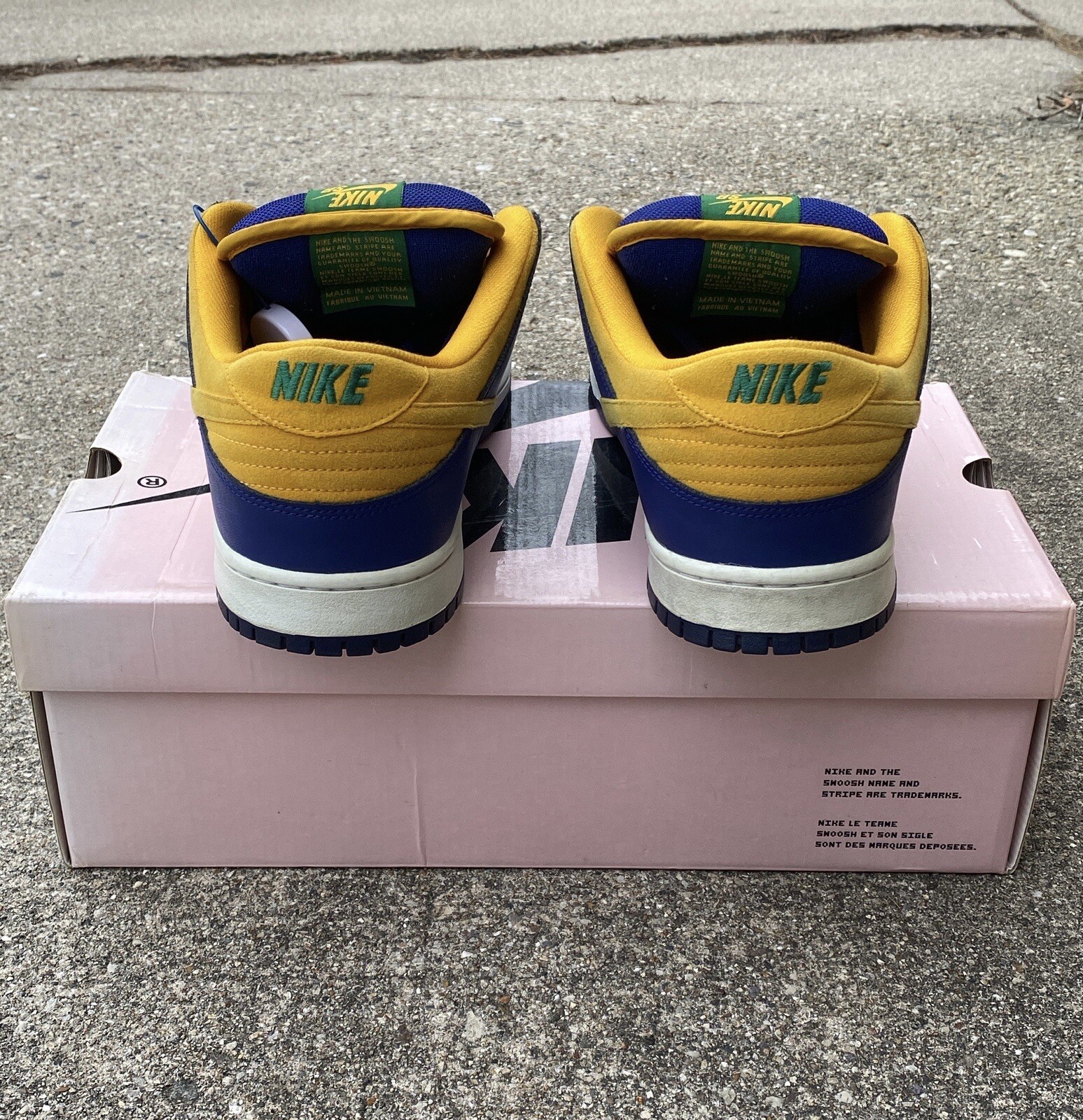 Size 14 - Nike SB Dunk Low Pro Royal Blue Midas Gold | eBay