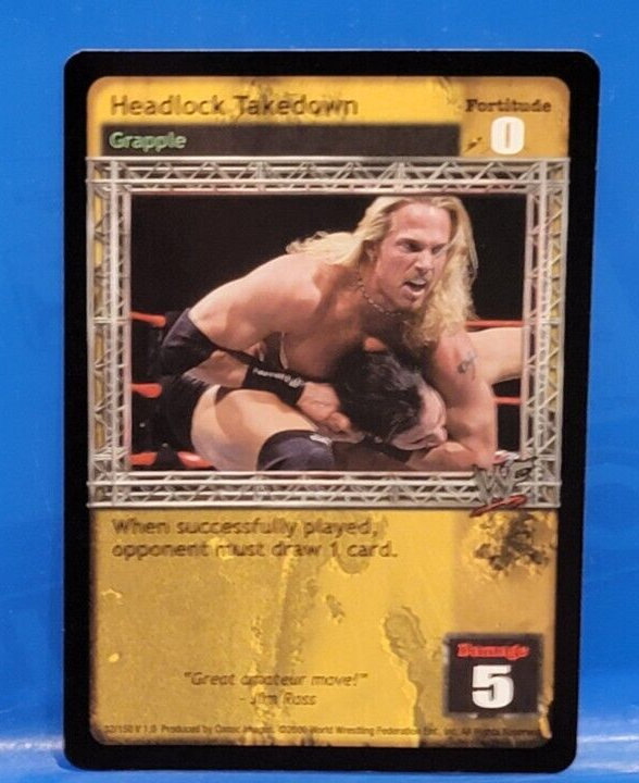 WWF Wrestling Trading Cards - Headlock Takedown - Grapple | eBay