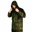 Original German army field Jacket GoreTex Flecktarn waterproof rain ...