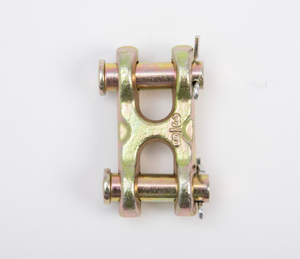 Twin Clevis Safety Chain Repair Link 3/8" Double G70 Truck Trailer 6600 ...