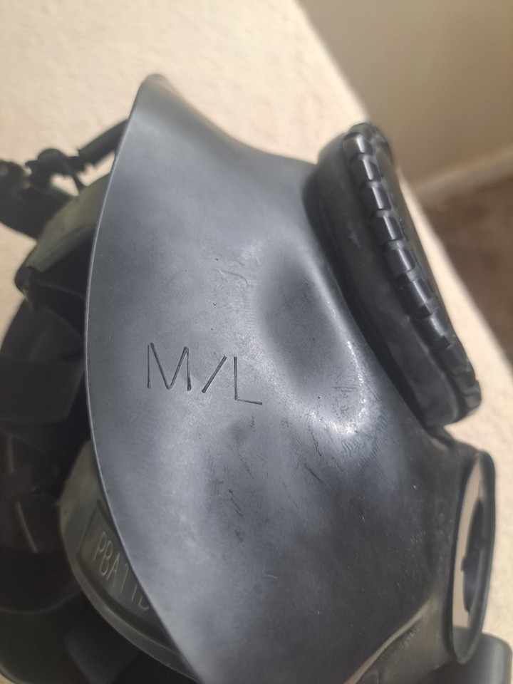 M40 Gas Mask Medium/Large with Filter and Bag | eBay