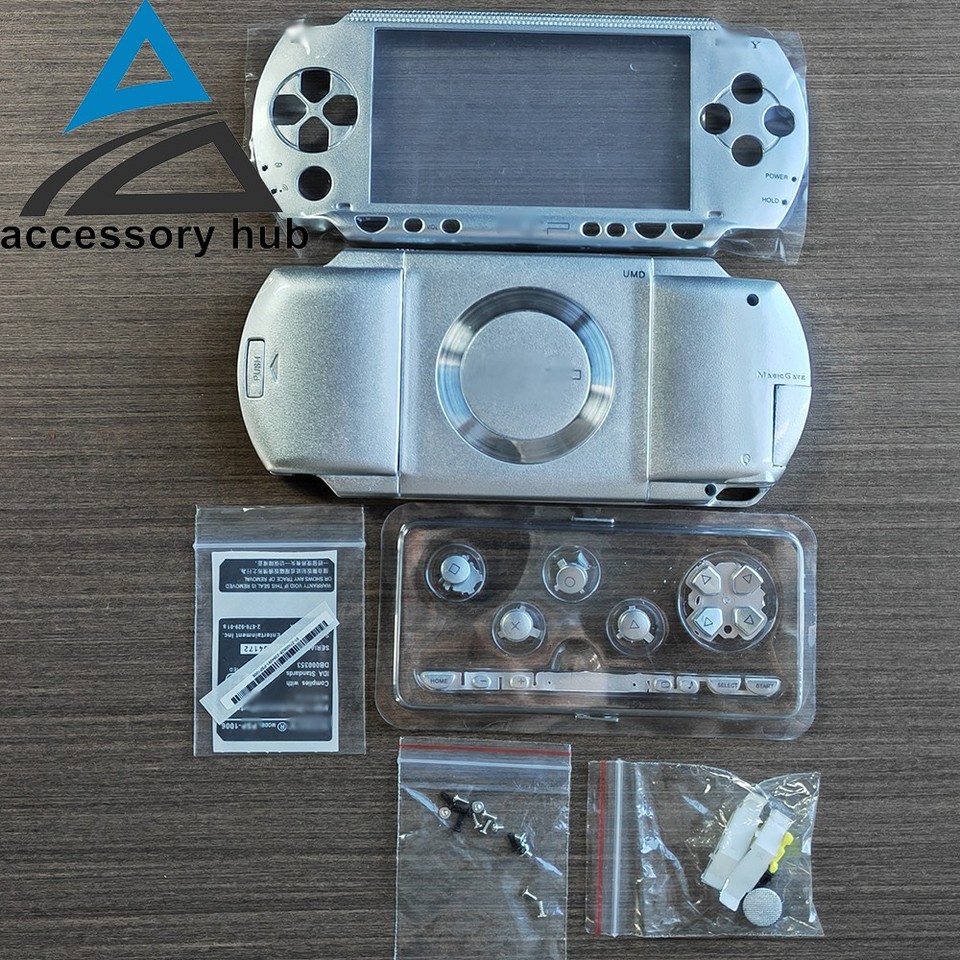 Replacement Full Housing Shell Case Buttons For Sony PSP 1000 Silver | eBay