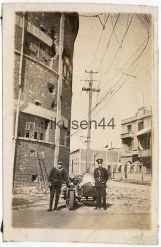 Original Japanese Navy Photo SNLF Motorcycle and Police Shanghai 1937 ...
