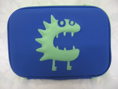 Blue Pukka Monster Hard Shell Pencil Case Zipped Fun School College ...