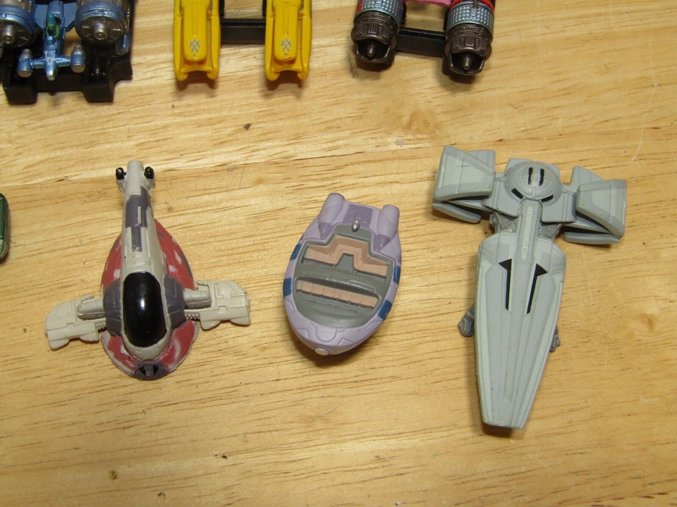 Vintage Micro Machines Star Wars Lot GTI Slave Ship Flash Speeder Pod ...