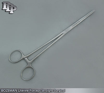 BOZEMAN Uterine Forceps 10" Straight Surgical ECONOMY | eBay