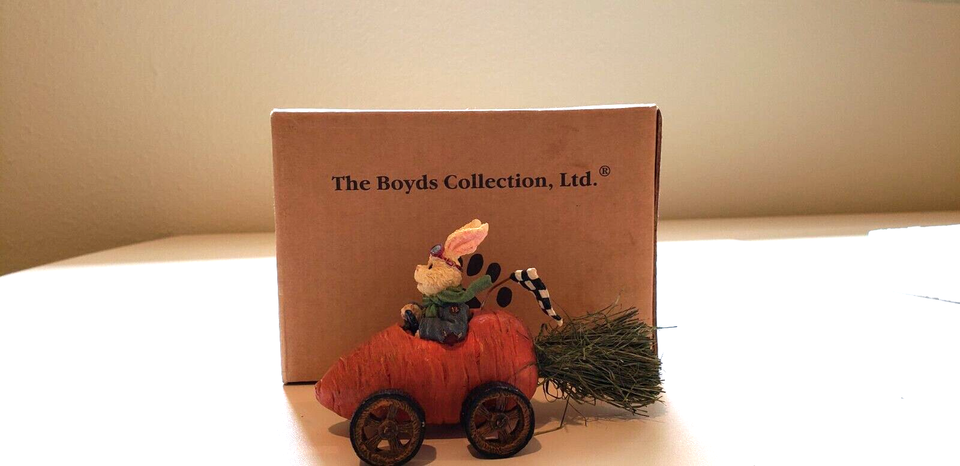 Boyd’s Bears Wheel Figure “Jack Q Rabbit” #654150 Carrot Race Car ...