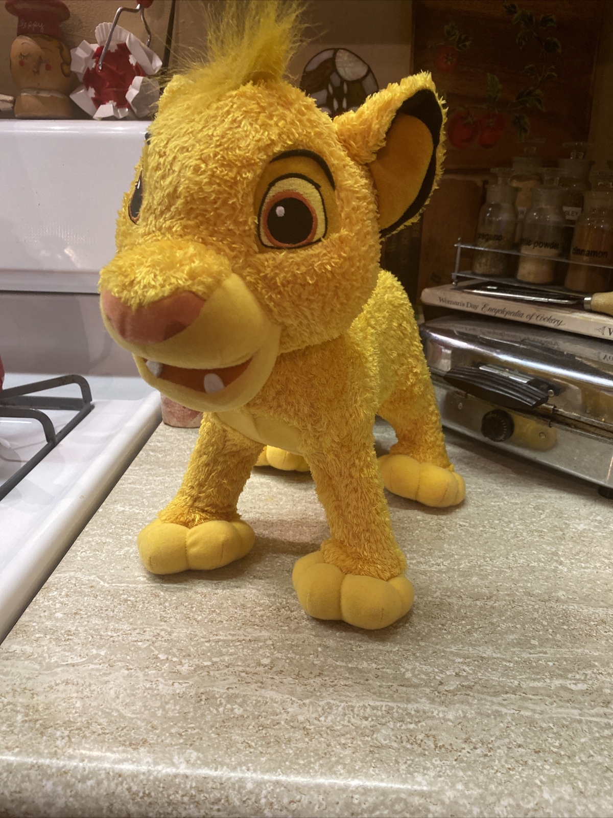 DISNEY LION KING MY SINGING SIMBA TOY HASBRO 2002 VINTAGE PLUSH DOLL ...