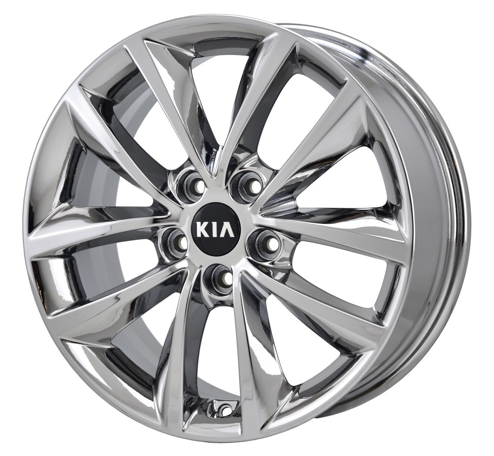 17" Kia Sorento PVD Bright Chrome Wheels-C Rims Factory OEM 74735 ...