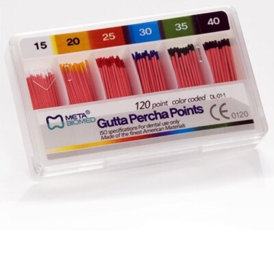Meta Gutta Percha Points - Assorted #45,50,55,60,70,80 Color Coded ...