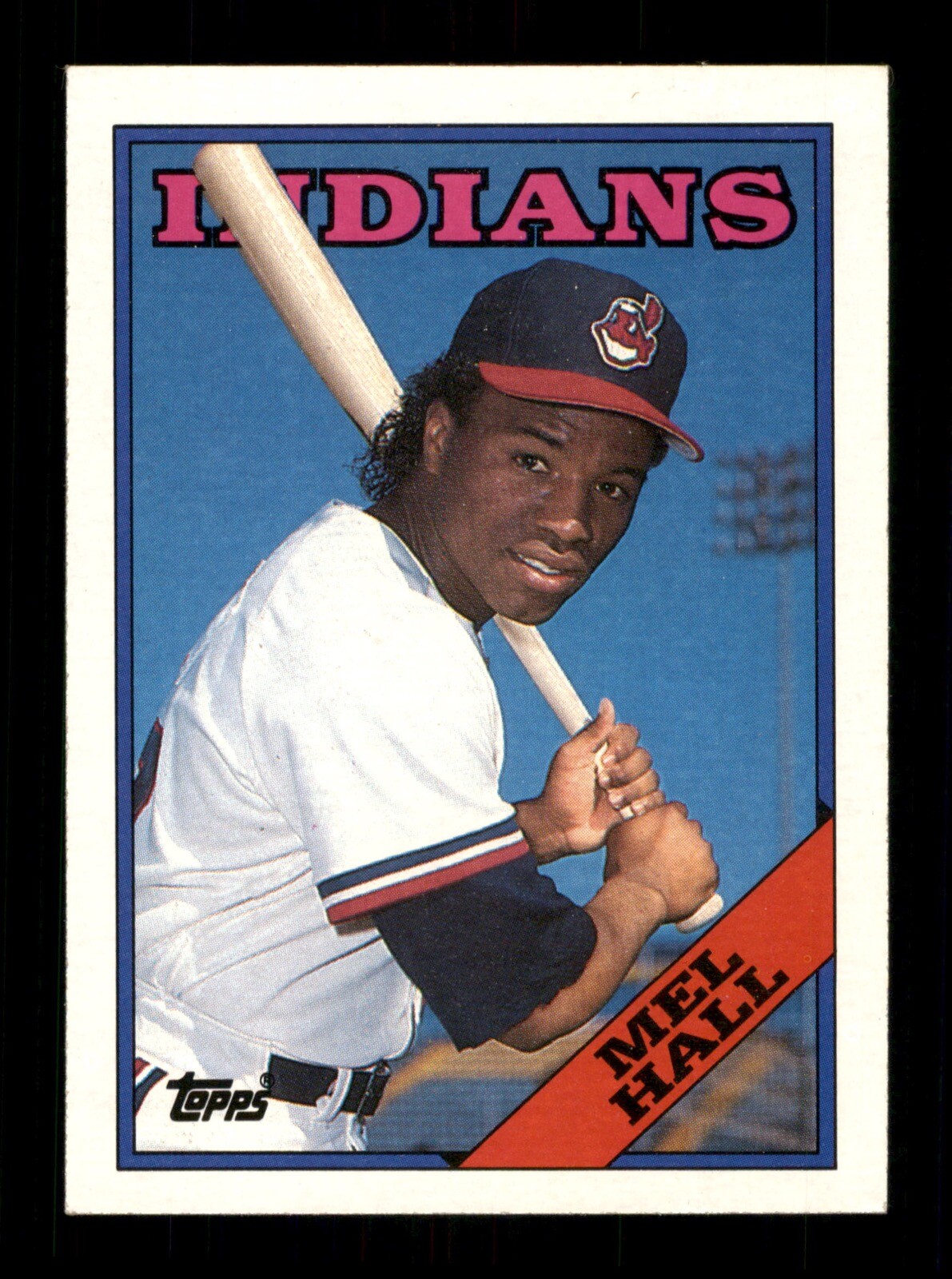 318 Mell Hall Indians 1988 Topps Baseball Sports Trading Card | eBay