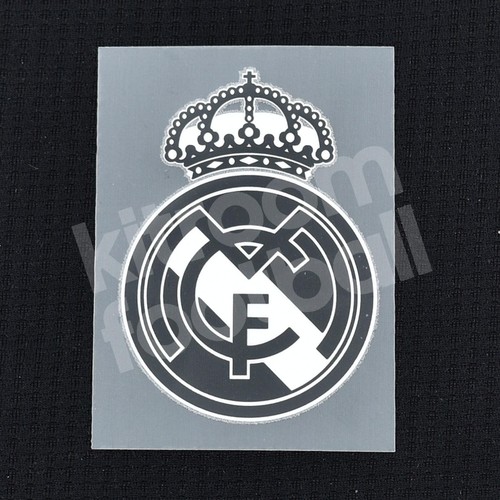 Escudo Real Madrid Club Crest Badge Patch Parche White & Black Repro v2 ...