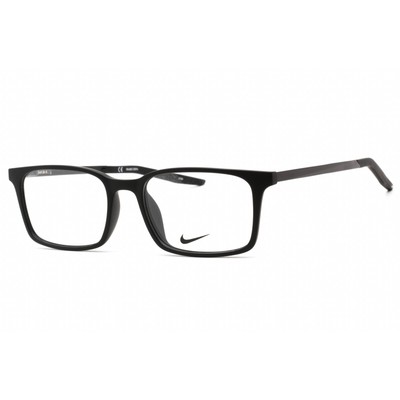 Nike Unisex Eyeglasses Full Rim Matte Black Rectangular Frame NIKE 7282 ...