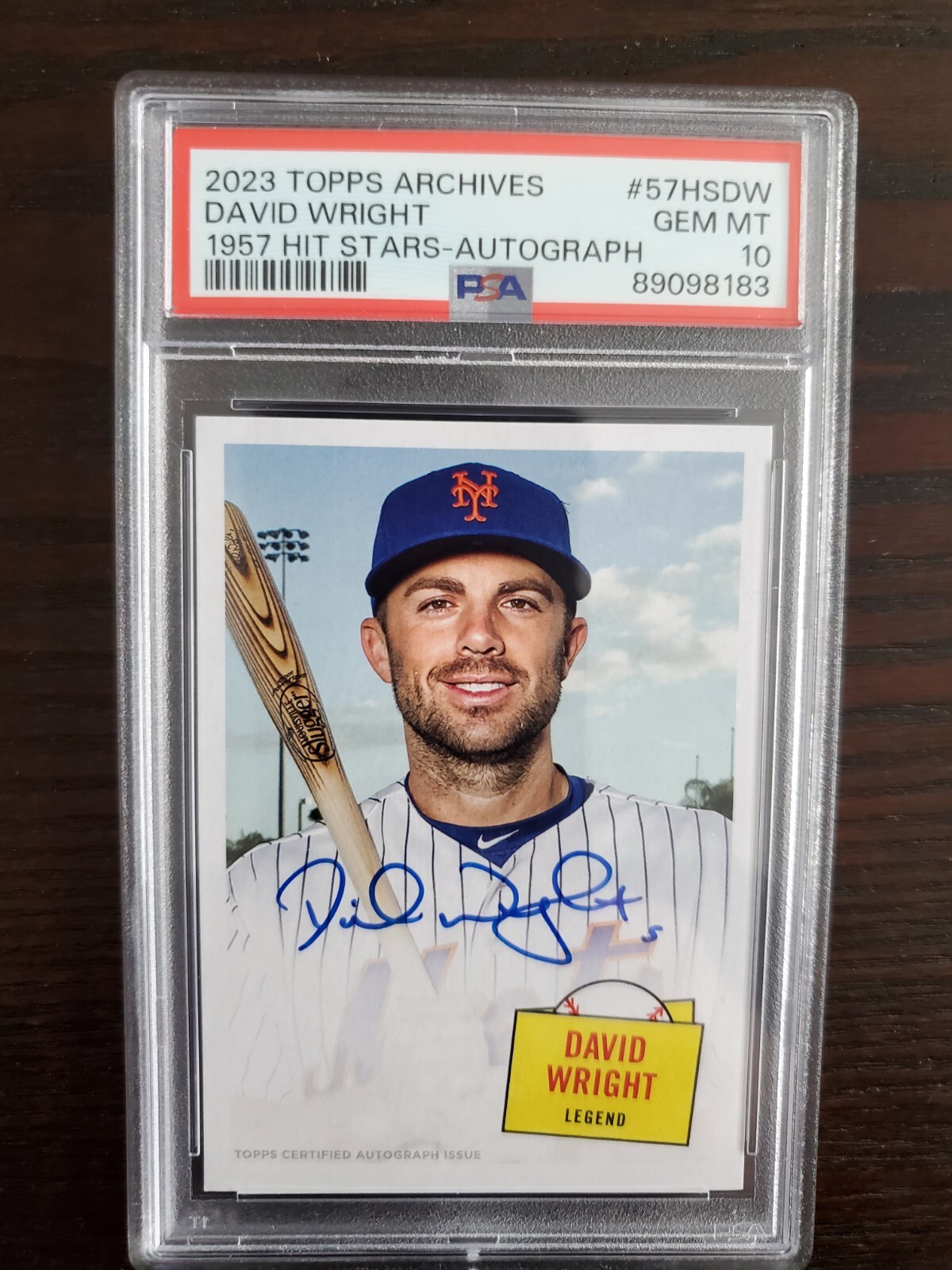 David Wright Autographed Memorabilia | Signed Photo, Jersey ...